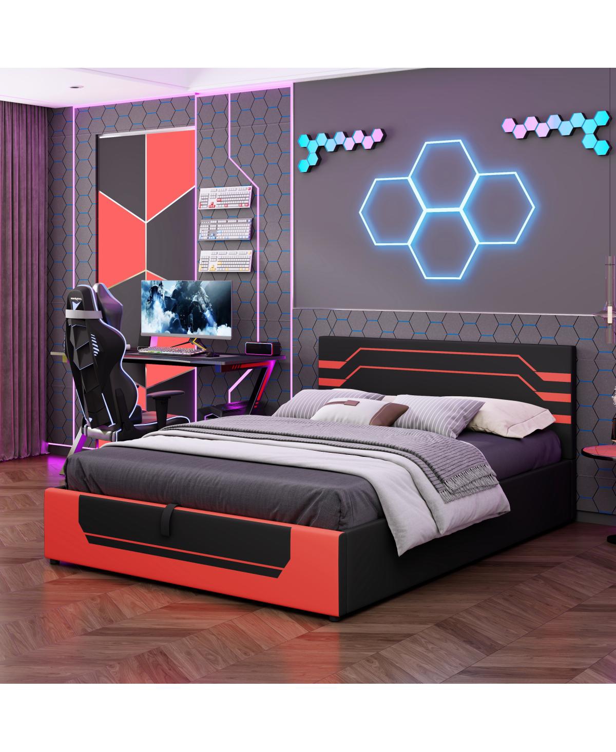 Click here for Streamdale Queen Size Hydraulic Storage Gaming Bed... prices