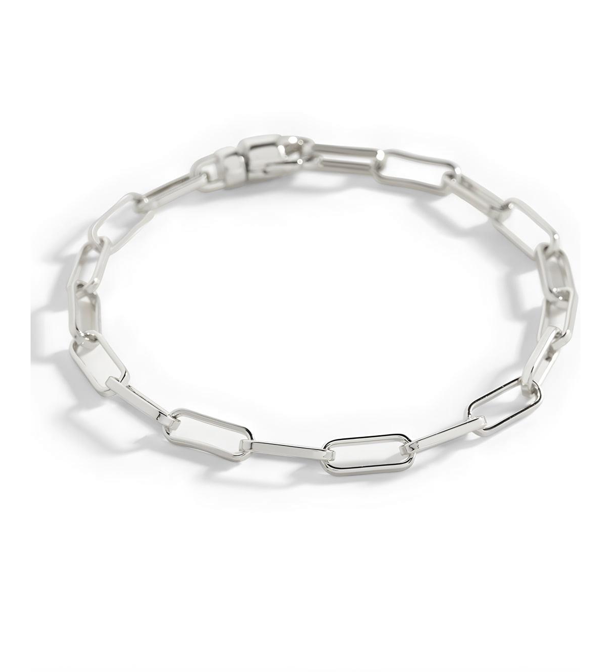 Click here for Mint & Lily Open Link Paperclip Chain Bracelet - S... prices