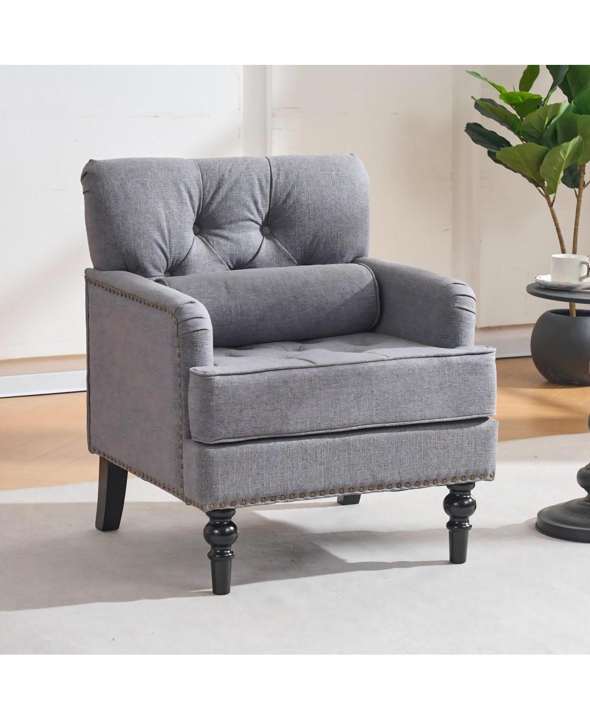 Click here for Streamdale Furniture Tufted Linen Fabric Club Acce... prices