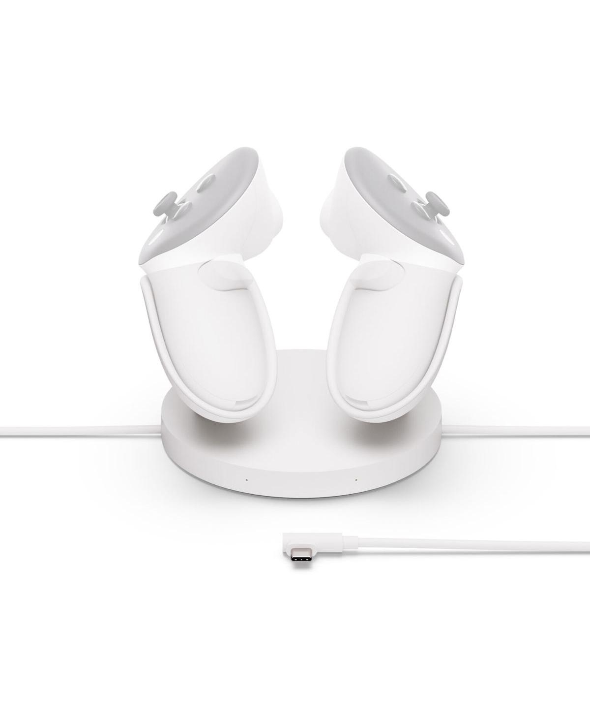 Meta Compact Charging Dock for Quest Vr Headsets - Moonstone white
