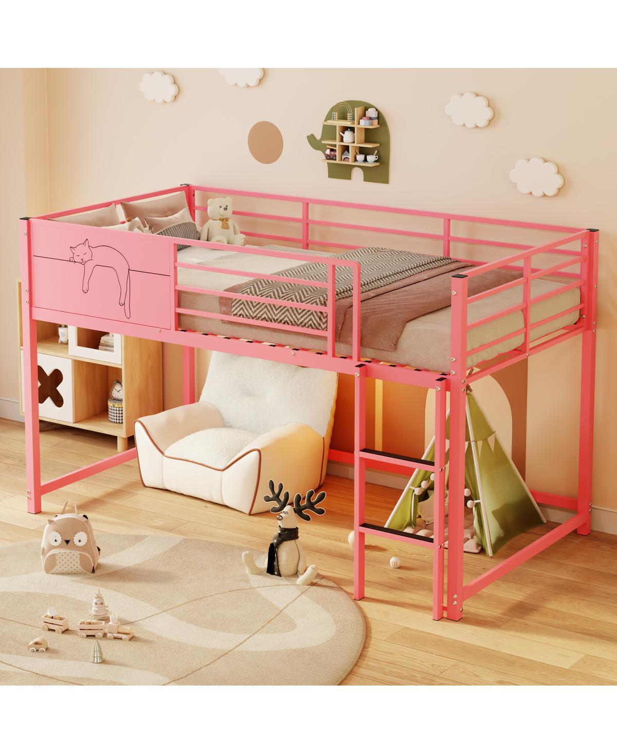 Click here for Streamdale Furniture Metal House Bed with Guardrai... prices