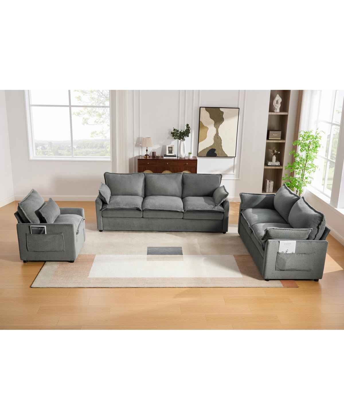 Click here for Streamdale Furniture Modern Plush Upholstered Sofa... prices