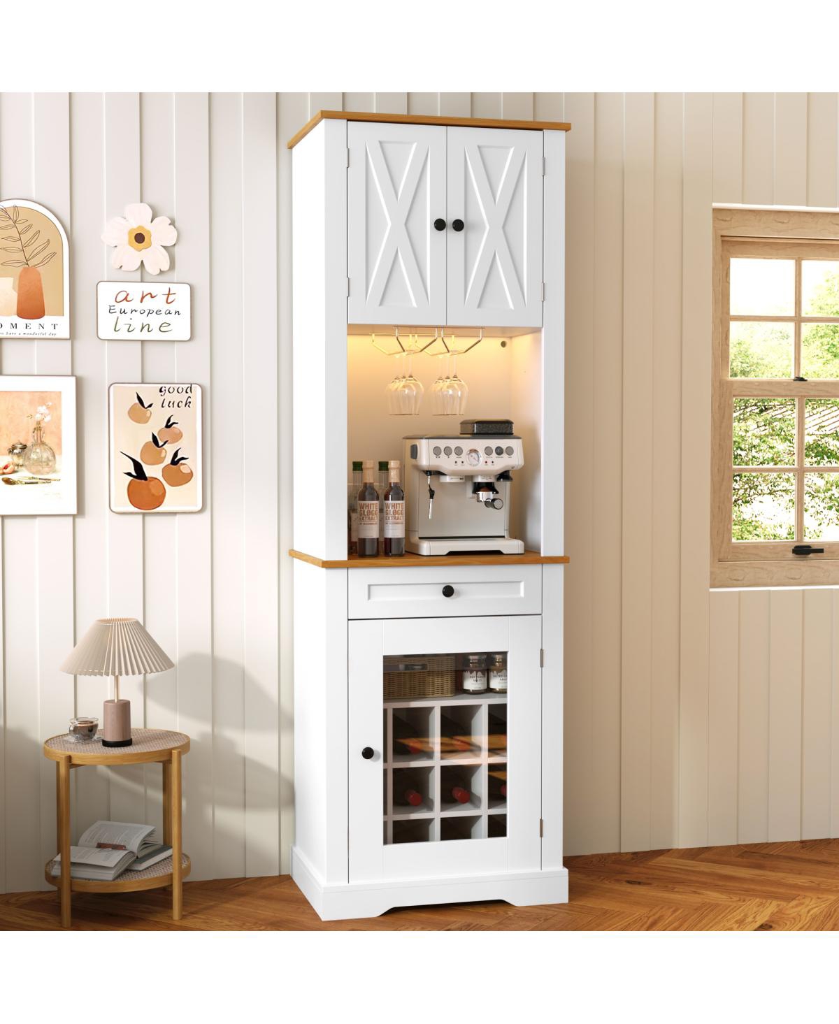 Click here for Streamdale Furniture 69 Farmhouse Bar Cabinet with... prices