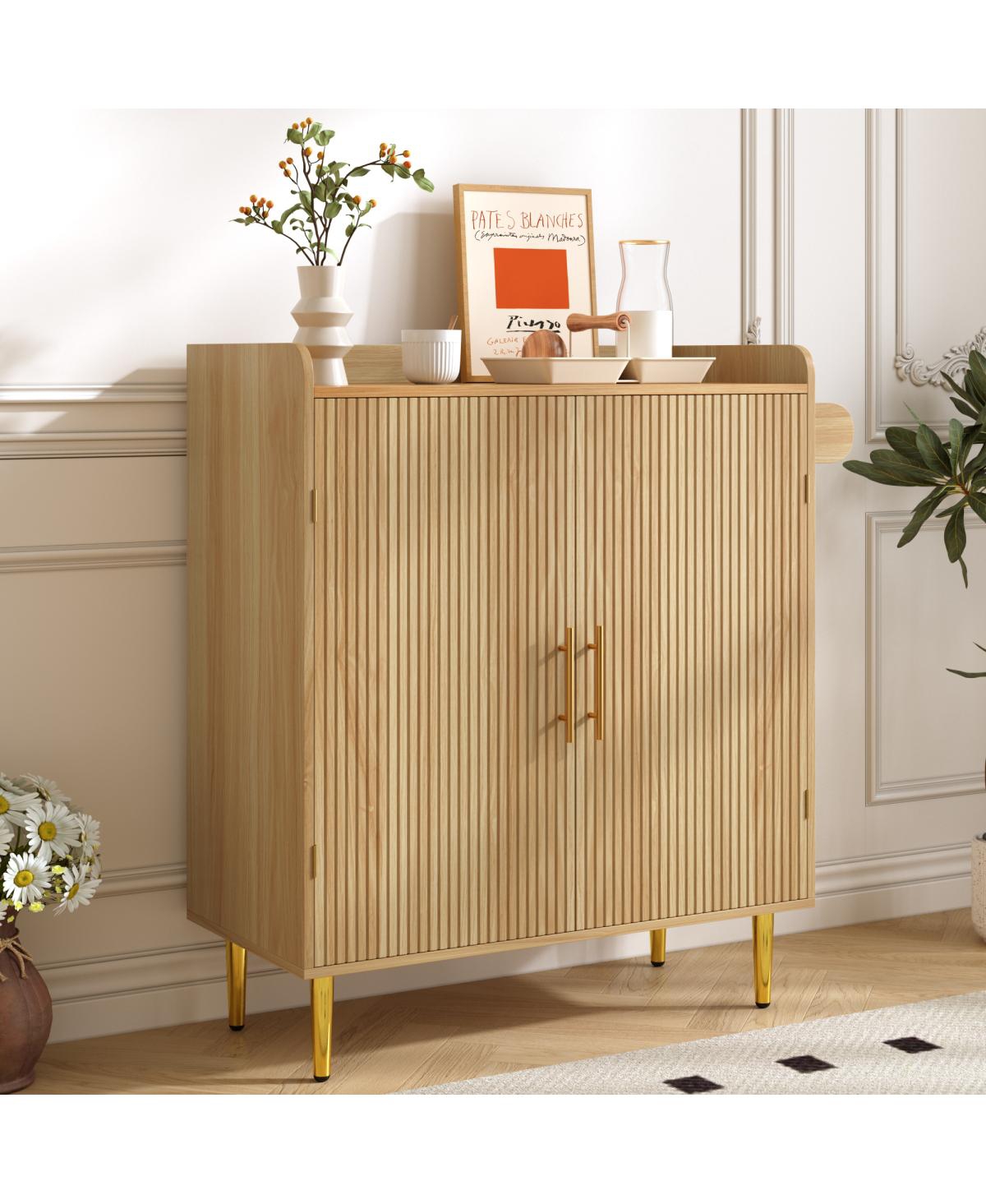 Click here for Streamdale Furniture Modern Fluted Coffee Bar Cabi... prices