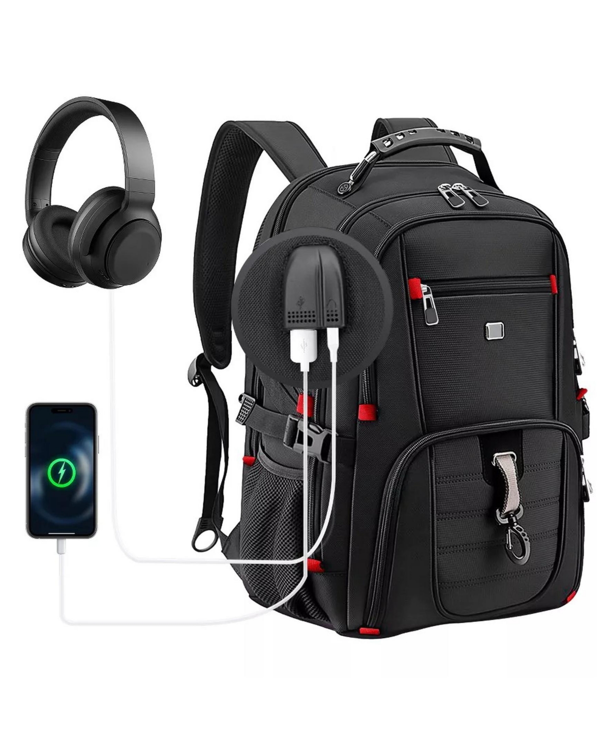 Click here for Sugift Unisex Expandable Team Backpack - Black prices