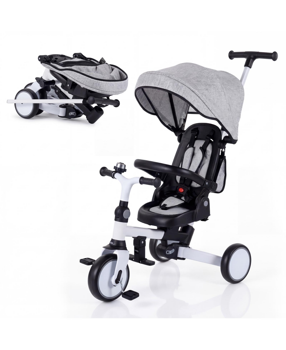 Click here for Slickblue Toddler Tricycle 8-in-1 with Push Handle... prices