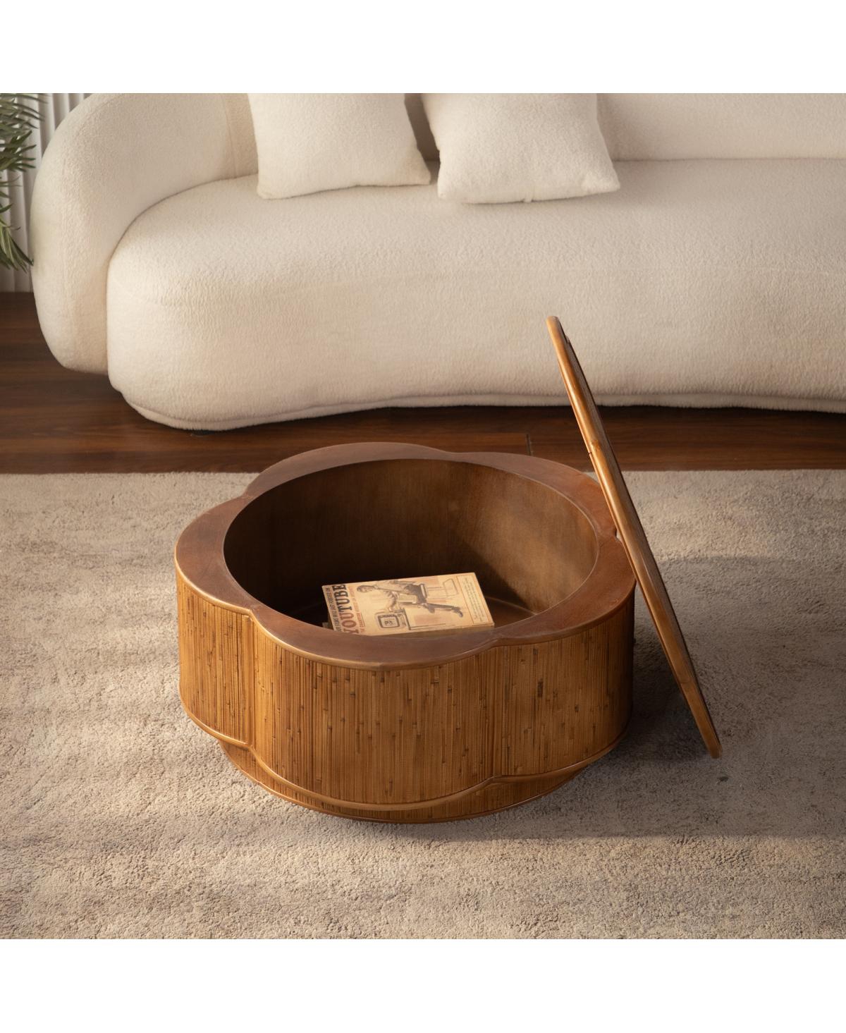Click here for Streamdale Furniture Flower-Shaped Rattan Coffee T... prices