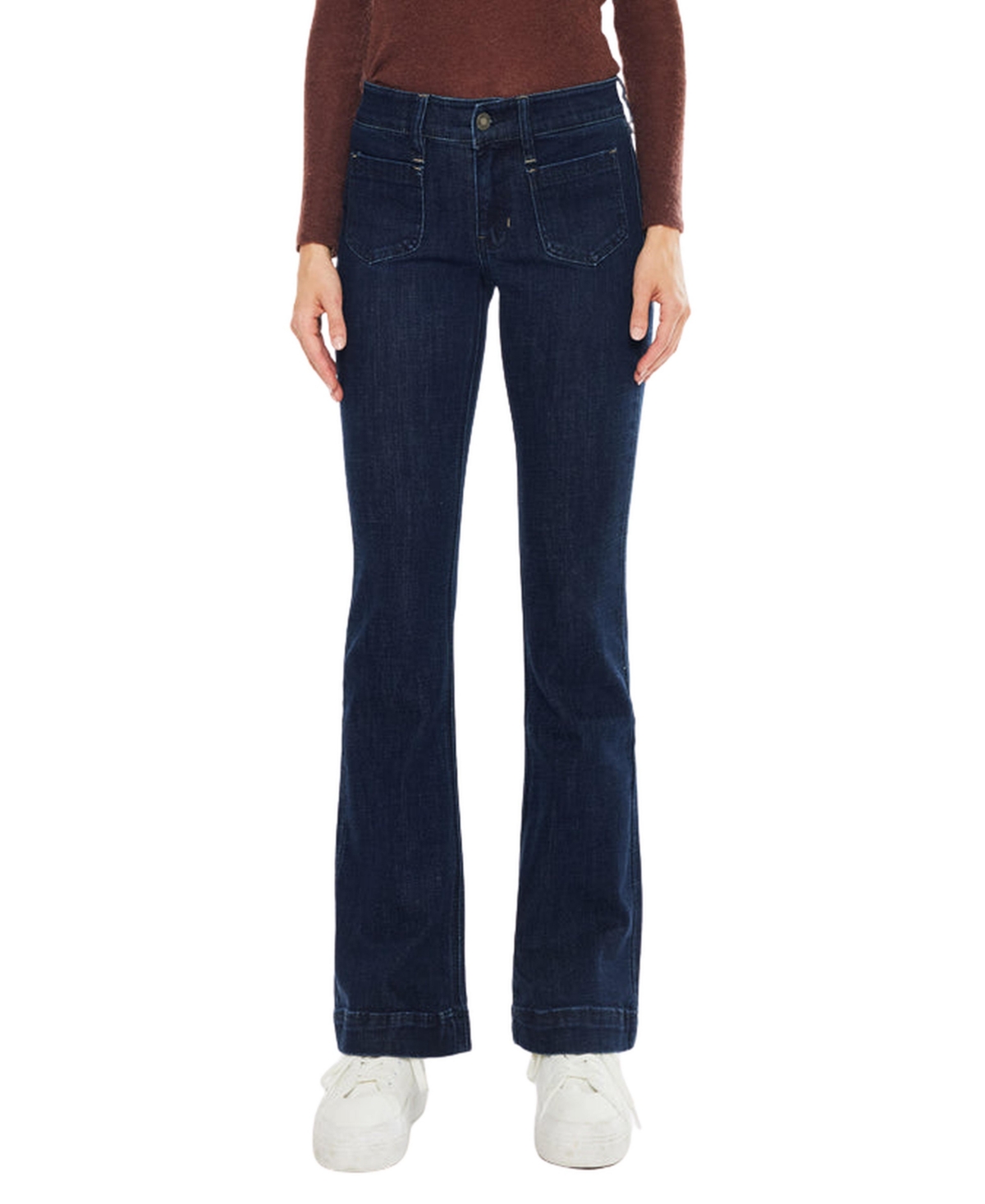 Click here for KanCan Womens Star Mid Rise Bootcut Jeans - Super... prices