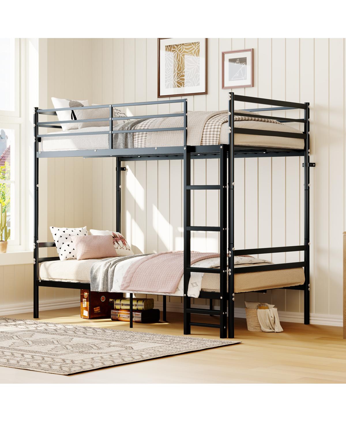 Click here for Streamdale Furniture Heavy-Duty Metal Bunk Bed wit... prices