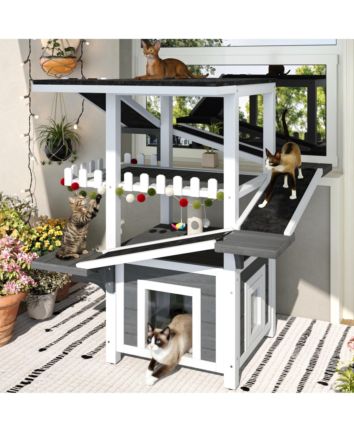 Click here for Streamdale Furniture 4-Tier Weatherproof Outdoor C... prices