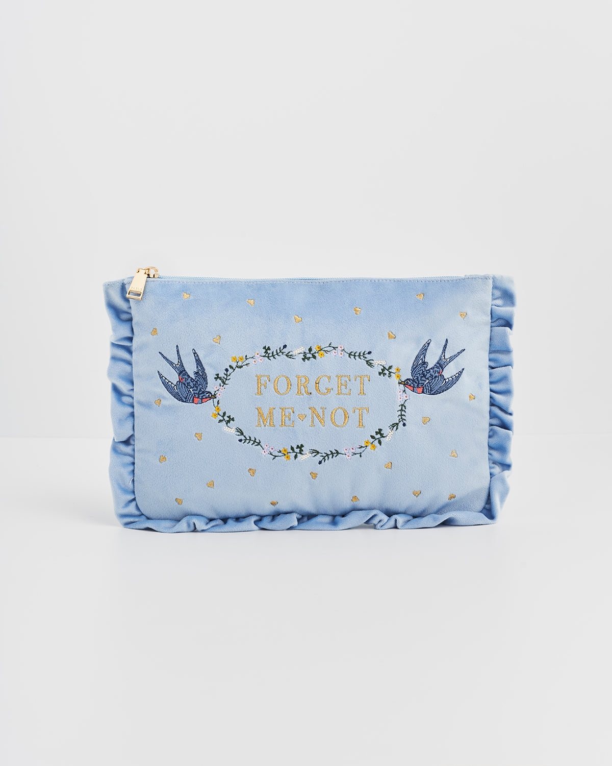 Click here for Fable England Womens Forget Me Not Velvet Embroide... prices