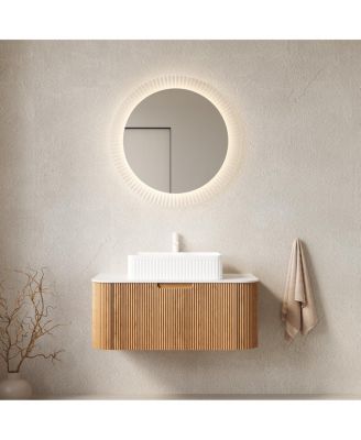 Click here for Sillysis Wall Mounted Bathroom Vanity With Rectang... prices