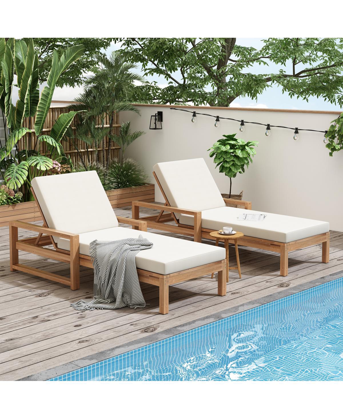 Click here for Streamdale Furniture 2-Piece Adjustable Outdoor Ch... prices