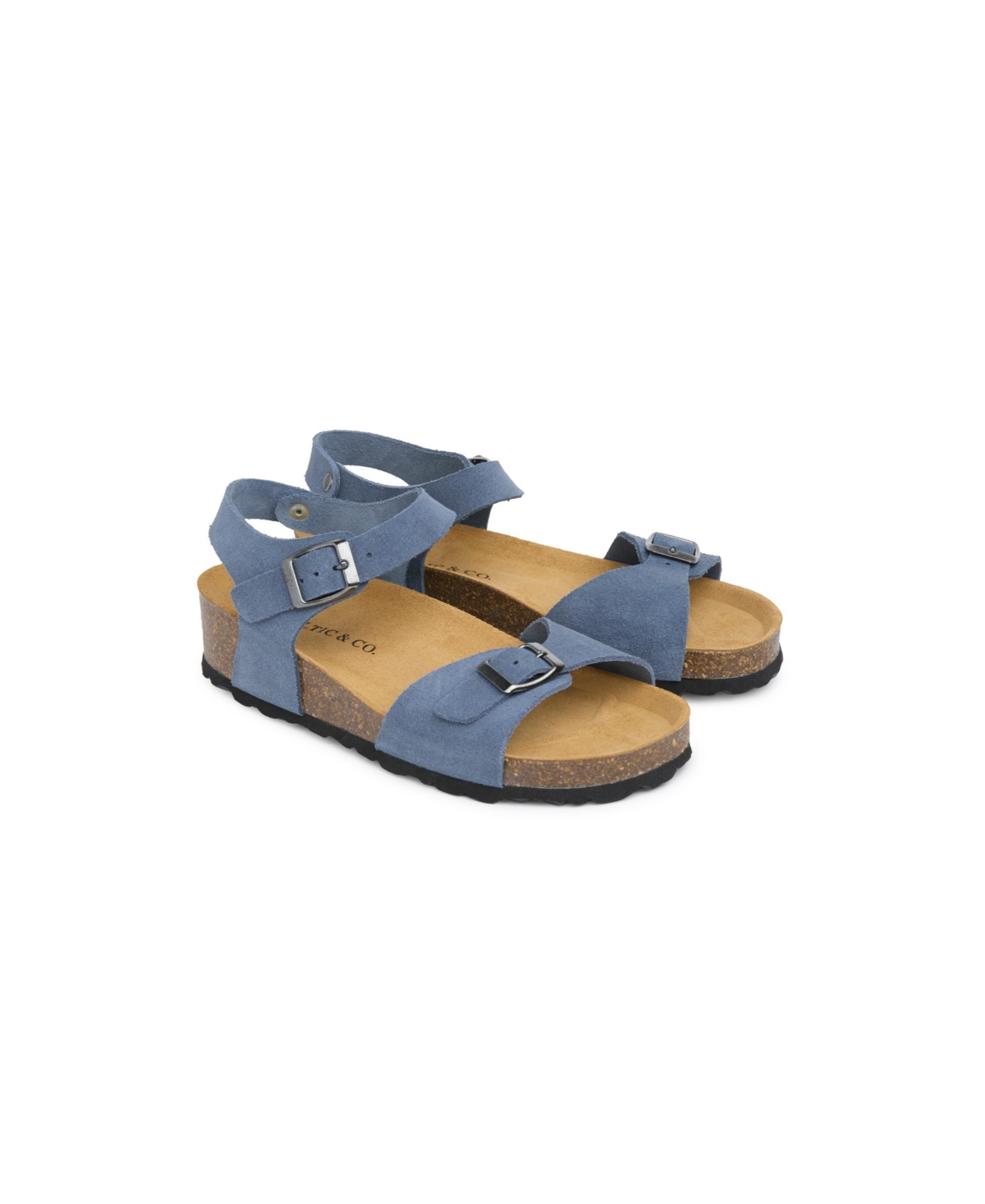 Click here for Celtic and Co. Womens Low Wedge Double Buckle Sued... prices