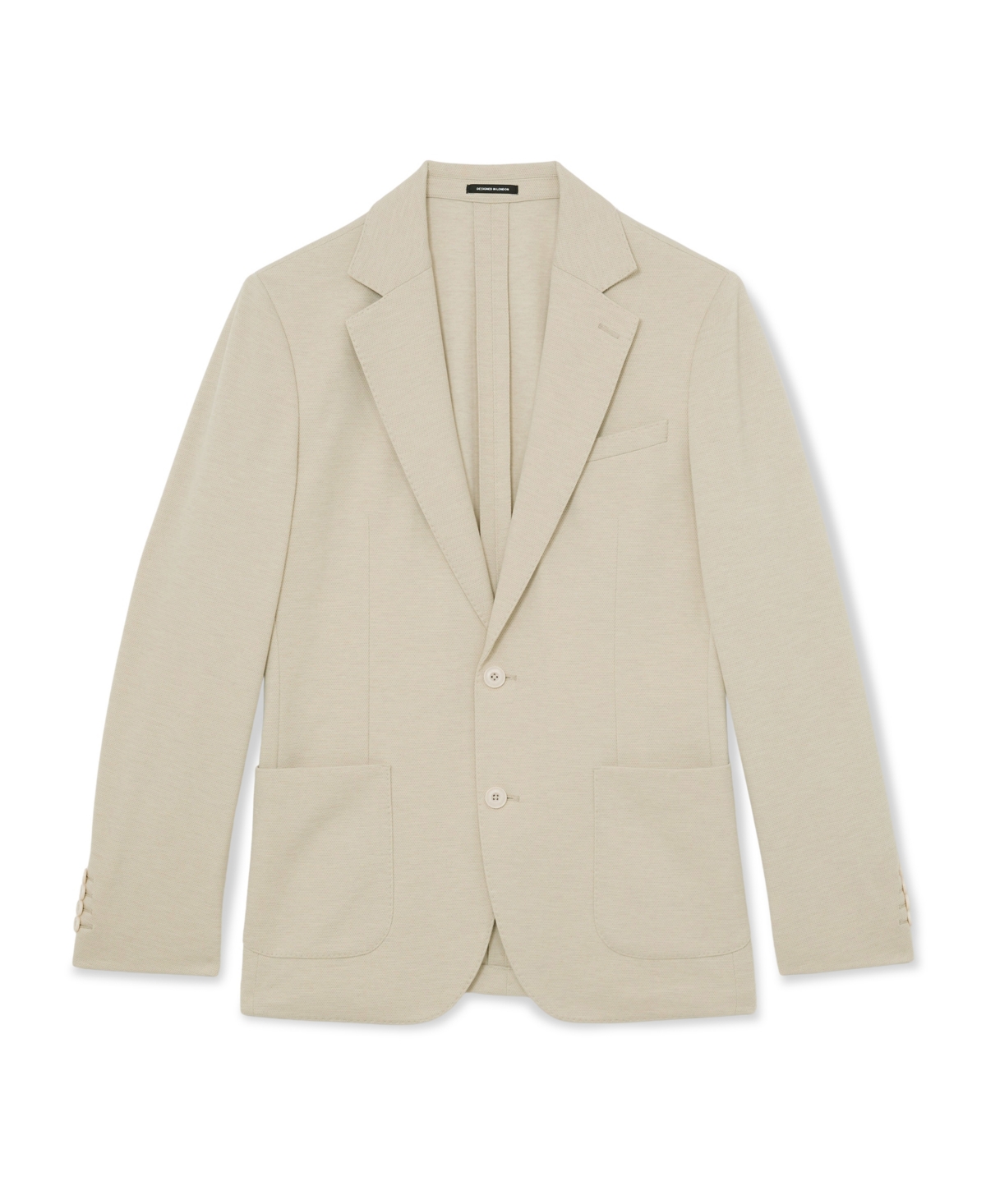 Click here for Reiss Mens Gerrard Tailored Fit Textured Jersey Si... prices