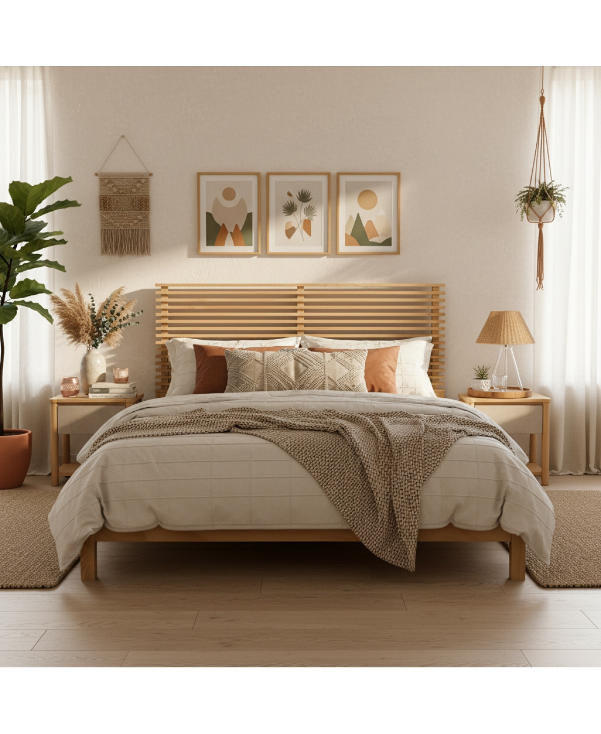 Click here for Streamdale Furniture Premium Solid Wood King Bed F... prices