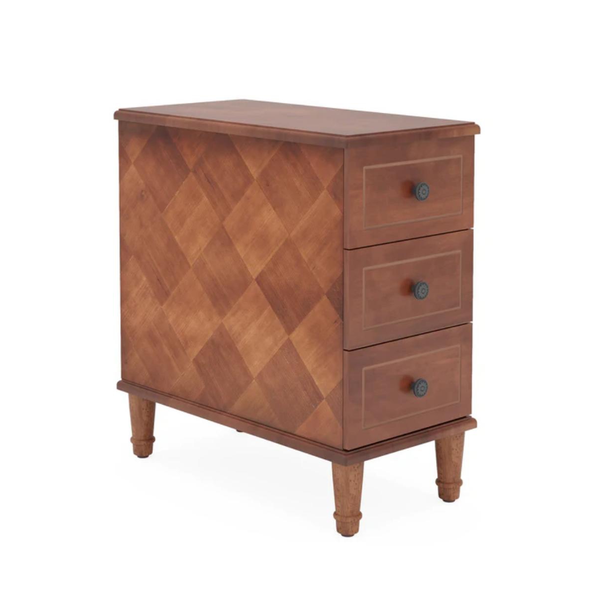 Click here for Slickblue Wood Nightstand with 3 Drawers Fully Ass... prices