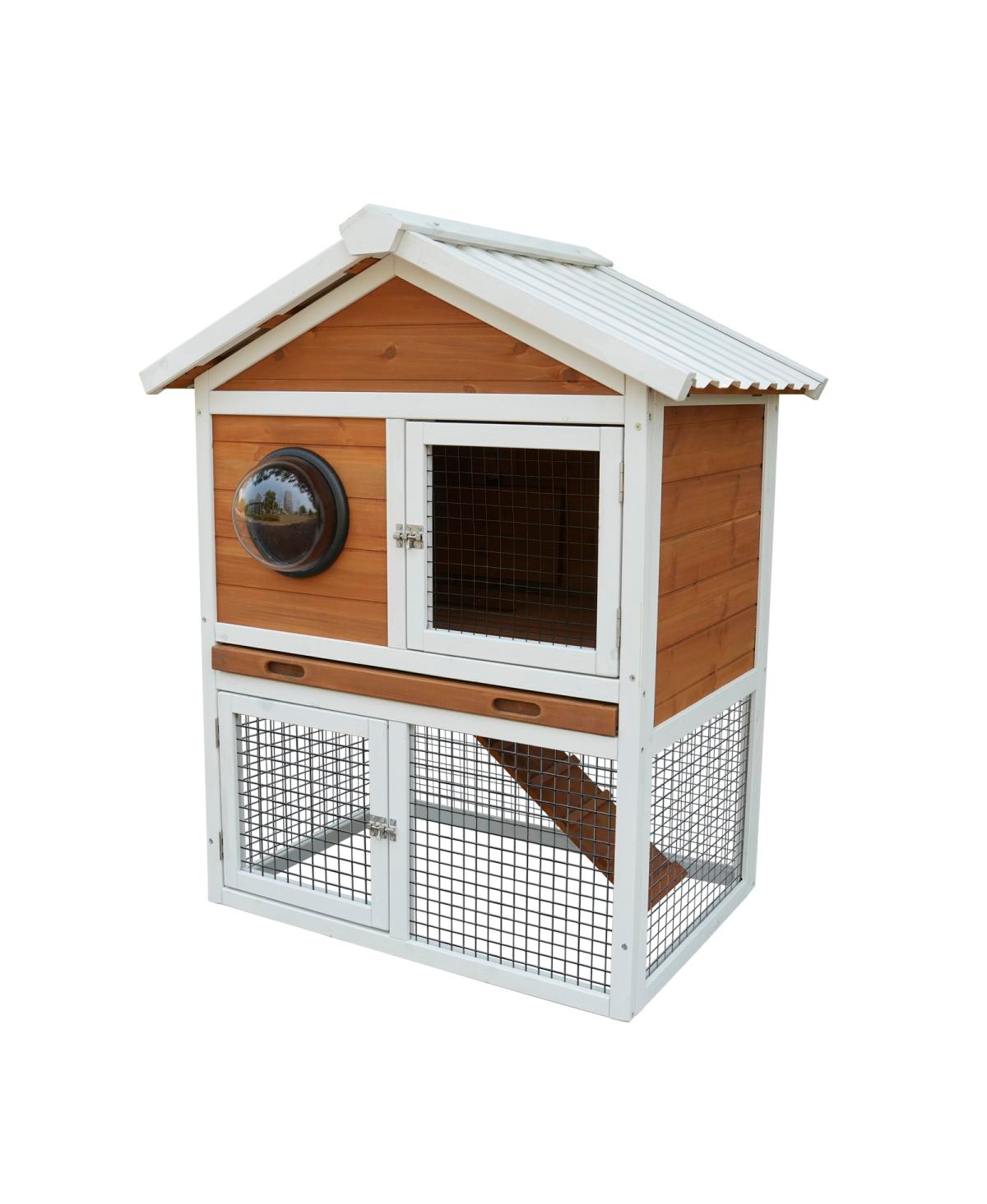Click here for Streamdale Furniture 2-Tier Wooden Rabbit Hutch wi... prices