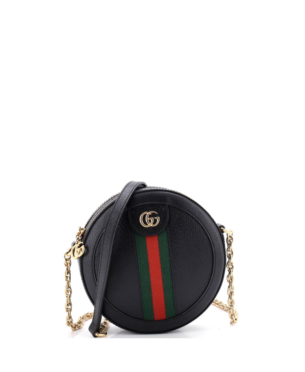 Click here for Pre-Owned Gucci Mini Ophidia Round Shoulder Bag Le... prices