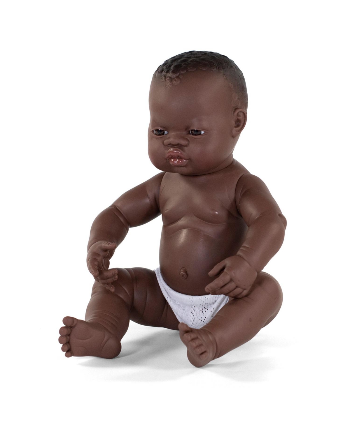 Click here for Miniland Newborn Baby Boy Doll - Dark skin prices
