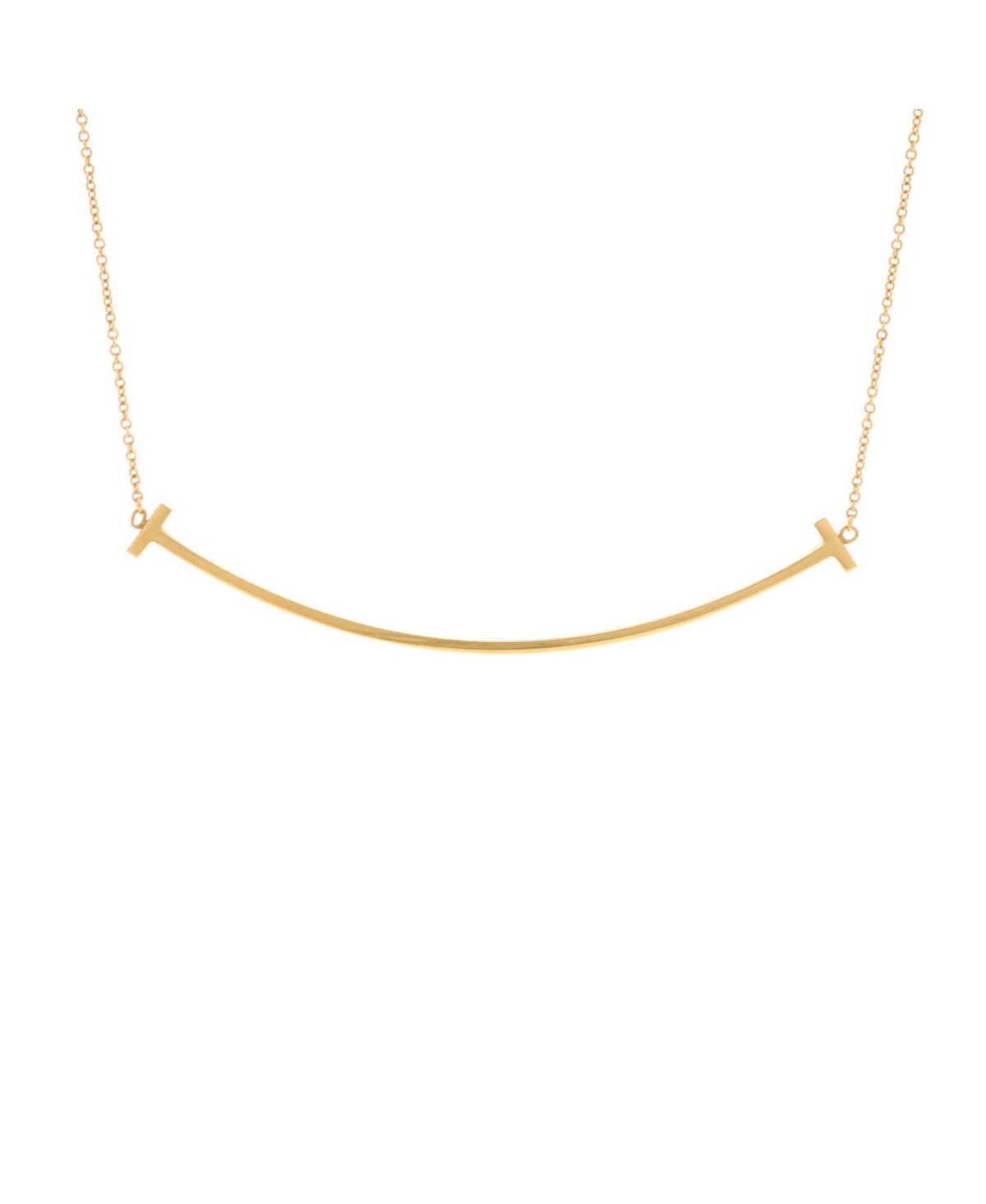 Click here for Pre-Owned Tiffany & Co T Smile Pendant Necklace -... prices