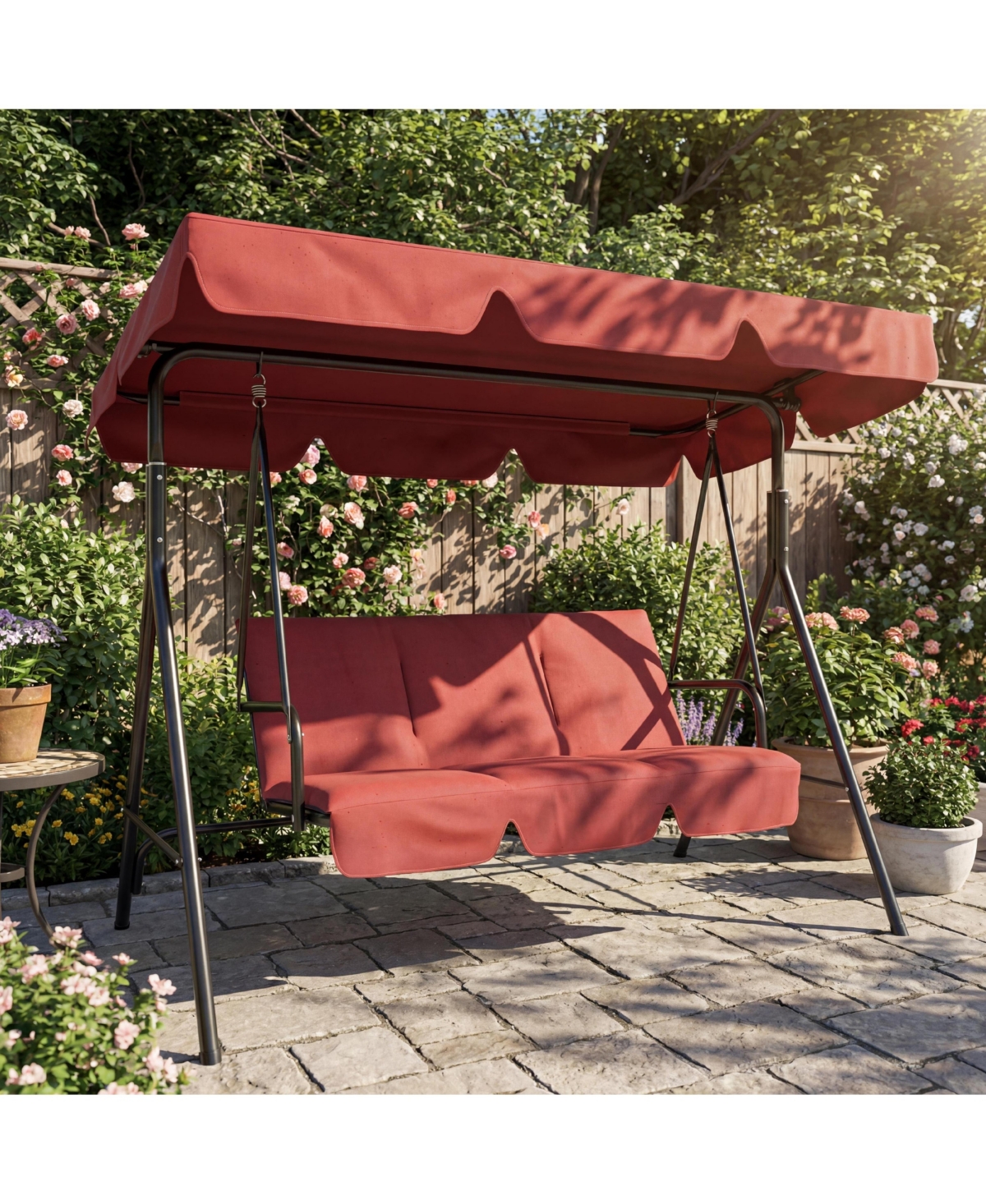 Click here for homfan 3-Seat Patio Swing  Outdoor Porch Chair wit... prices