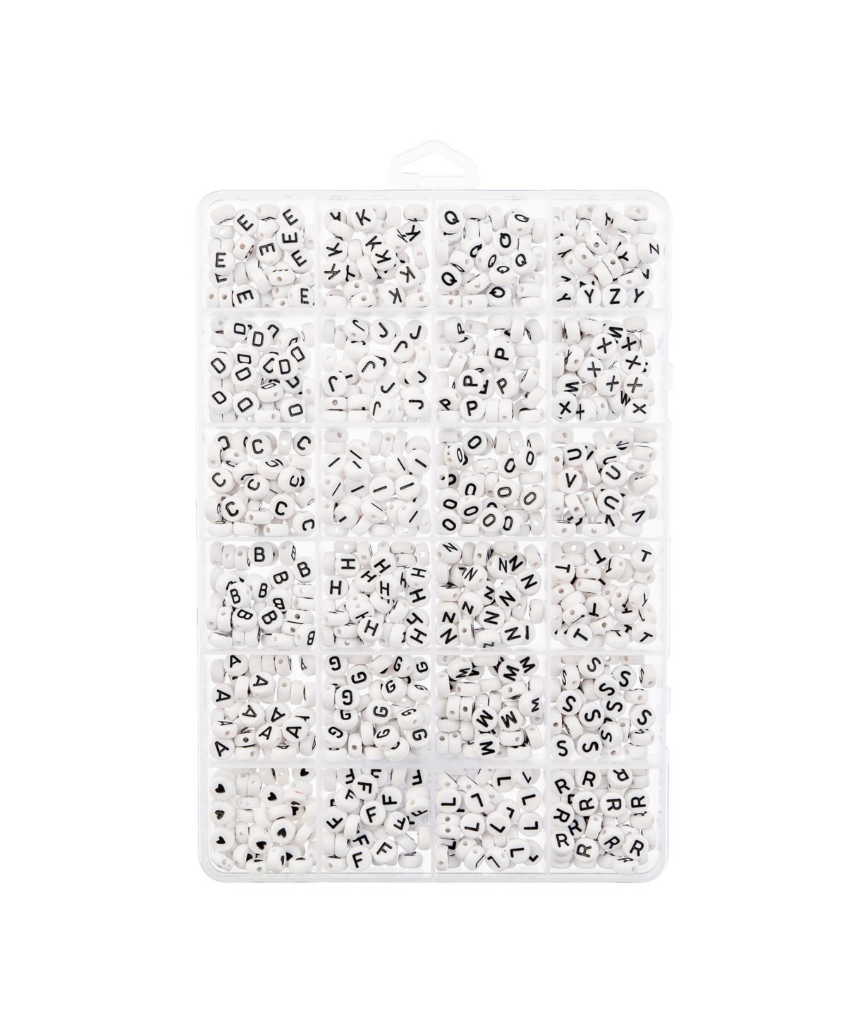 Click here for John Bead 910pcs 4x7mm Assorted Plastic Round Alph... prices