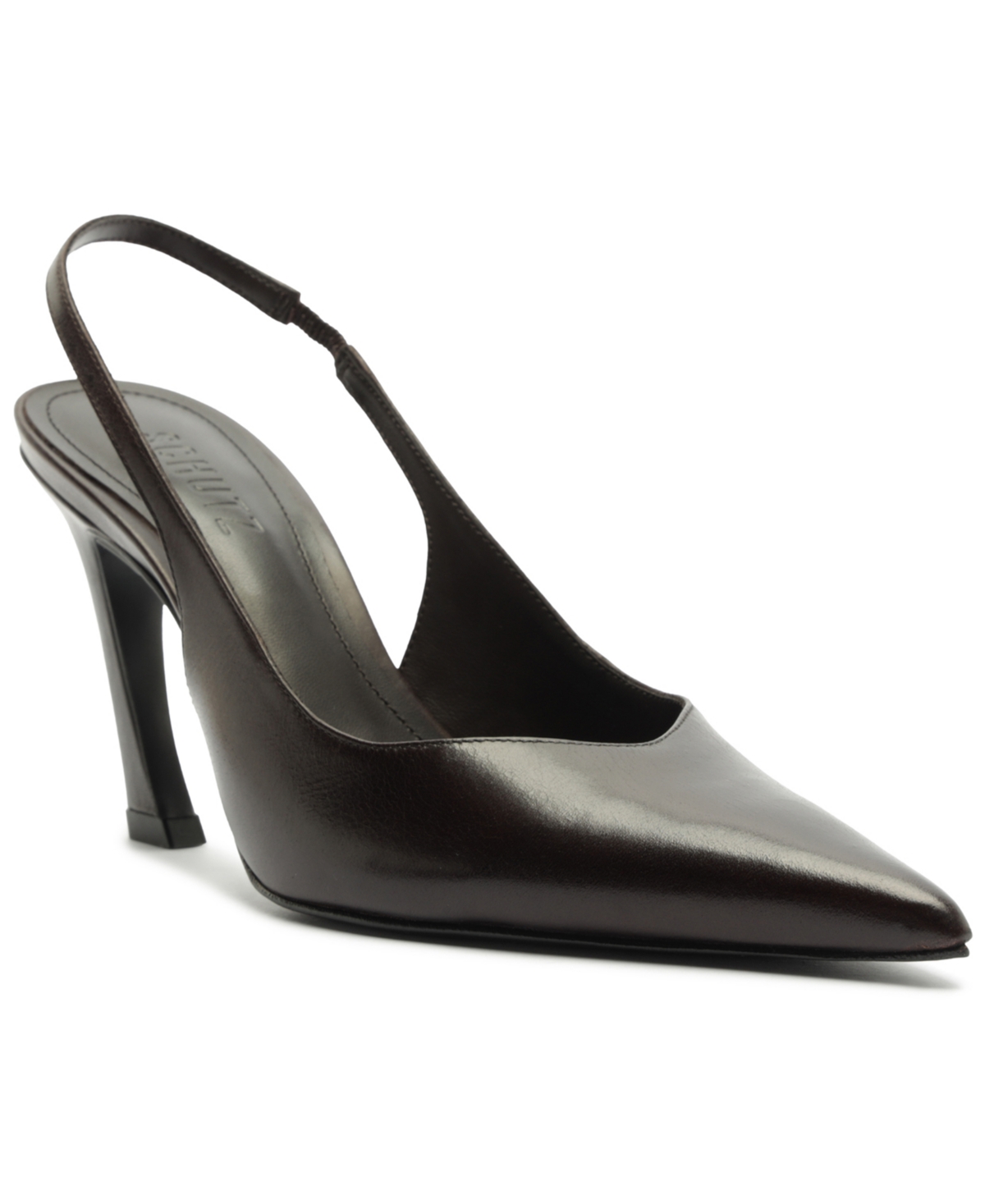 Click here for Schutz Womens Lexi Slingback Pumps - Dark Brown prices