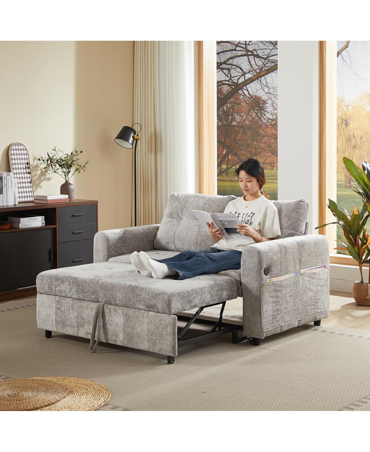 Click here for Streamdale Furniture Tufted Sofa Bed with Usb and... prices