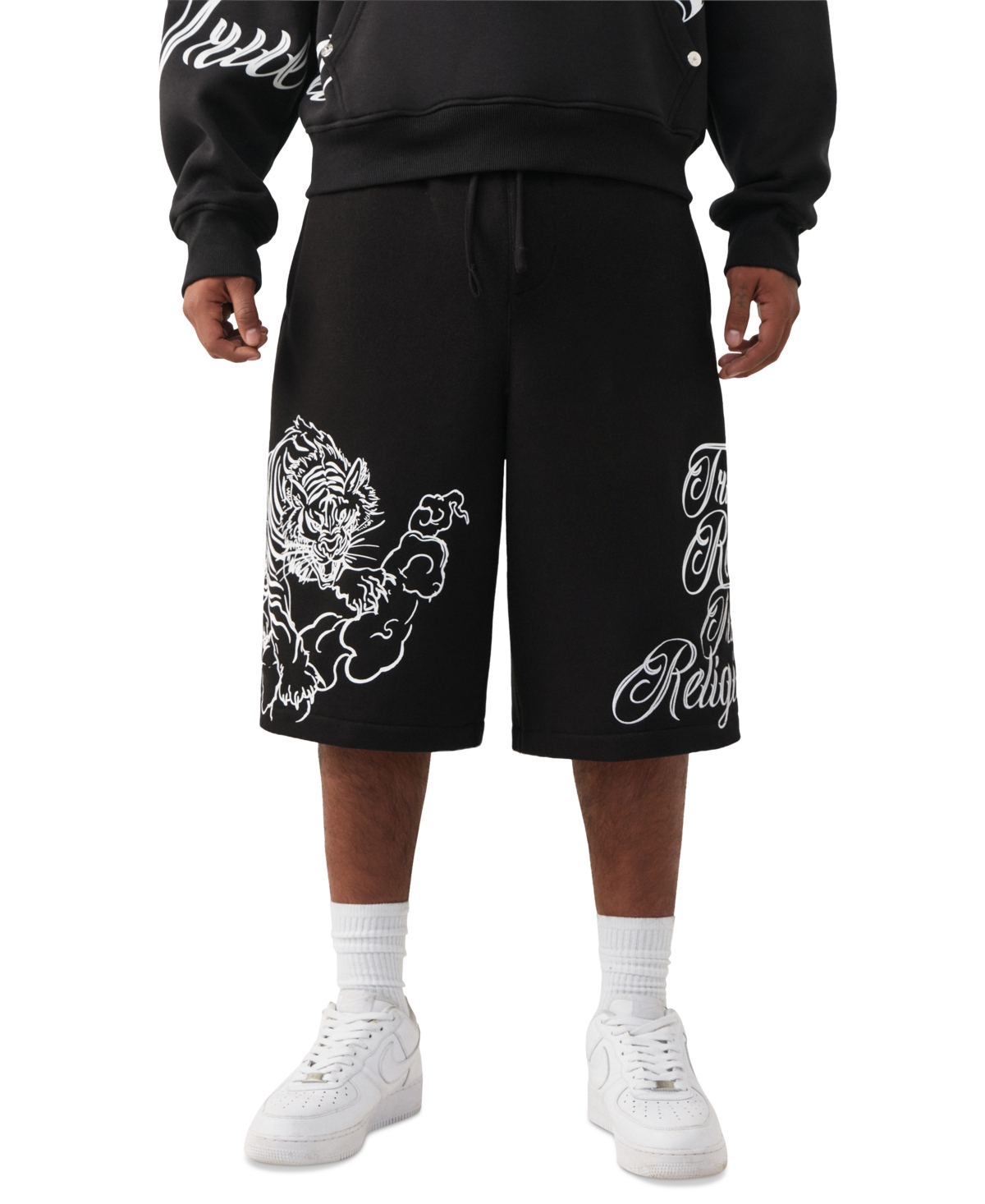Click here for True Religion Mens Tiger Script Mikey Fleece Short... prices