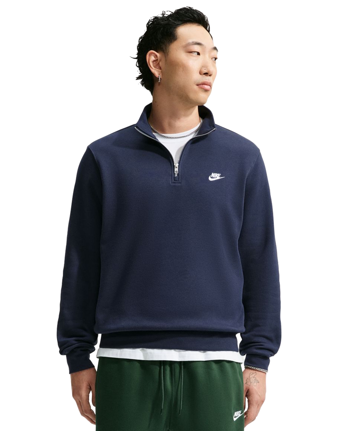 Click here for Nike Mens Sportswear Club Half-Zip Fleece Top - Ob... prices