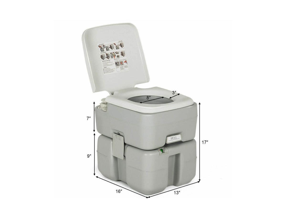 Click here for Lucky One 5.3 Gallon Portable Travel Toilet with P... prices