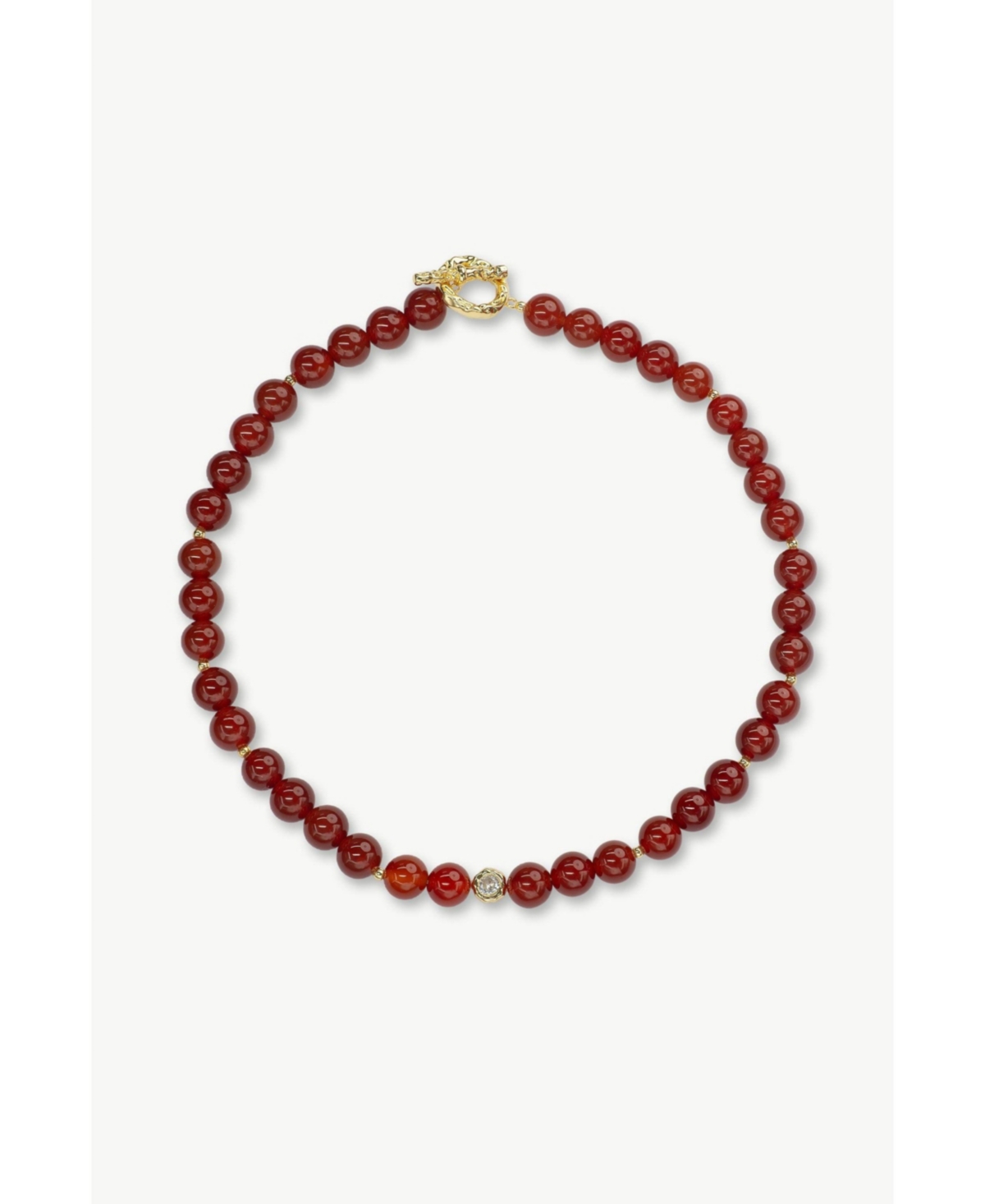 Click here for Classicharms Ophelia Bead Choker Necklace - Red prices