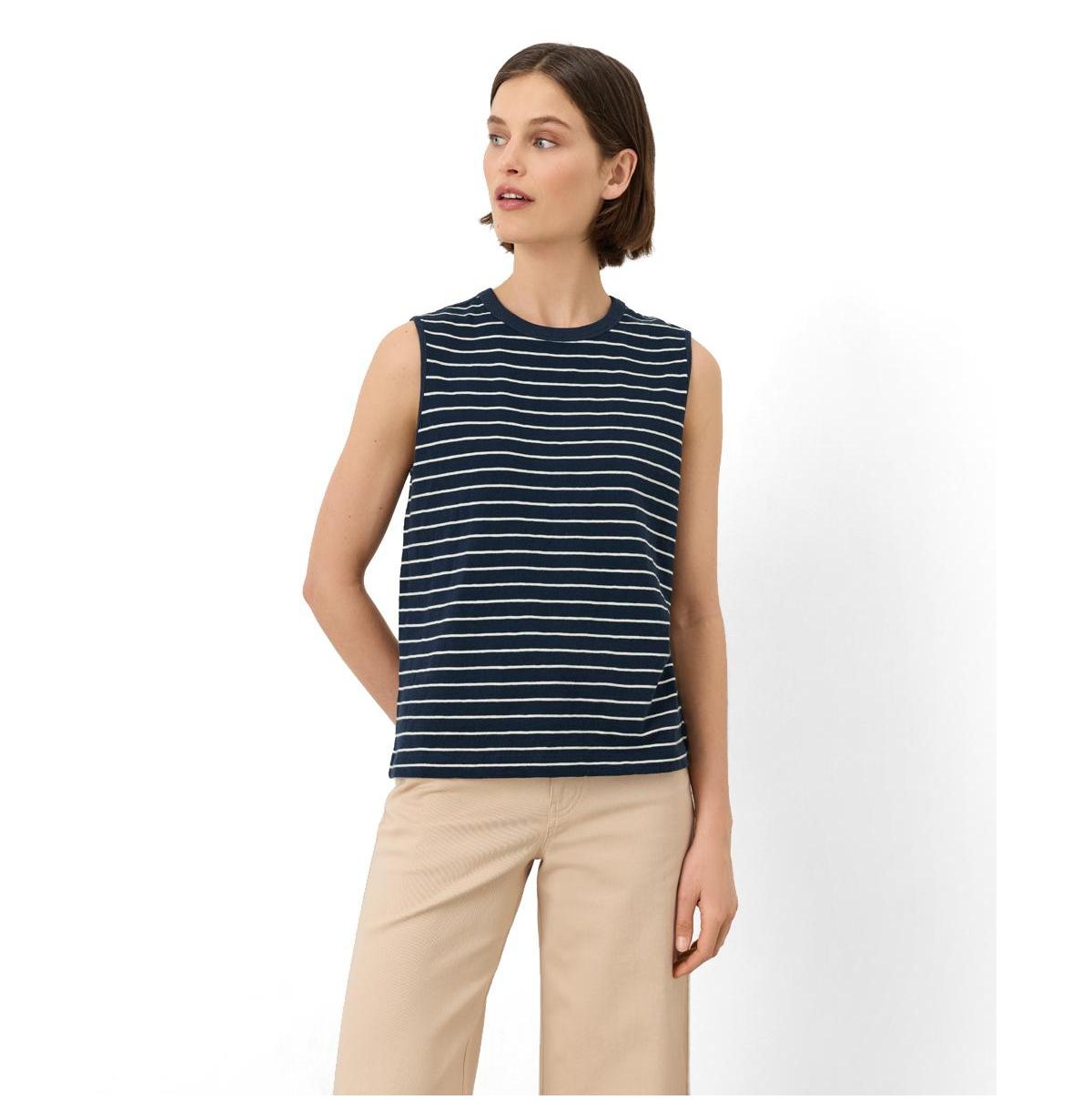 Click here for Pact Womens Cotton Slub High Neck Tank Top - Saran... prices