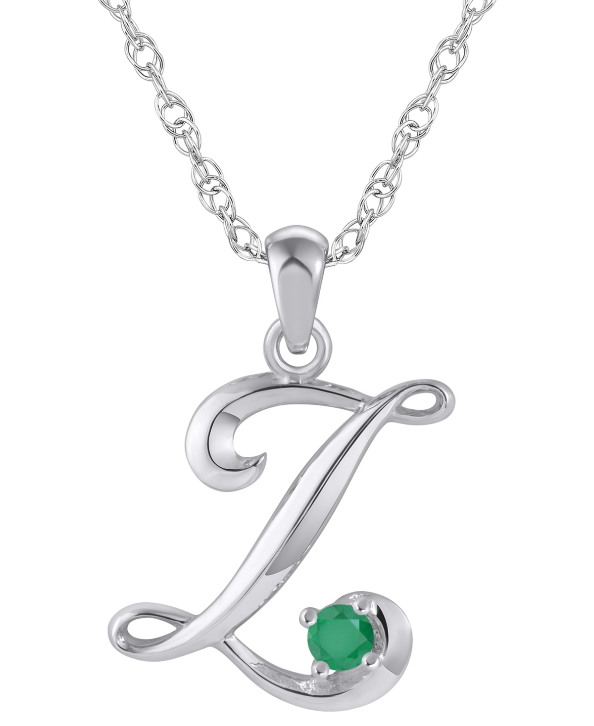 Click here for Macys Ruby (1/6 ct. t.w.) Initial Pendant Necklace... prices
