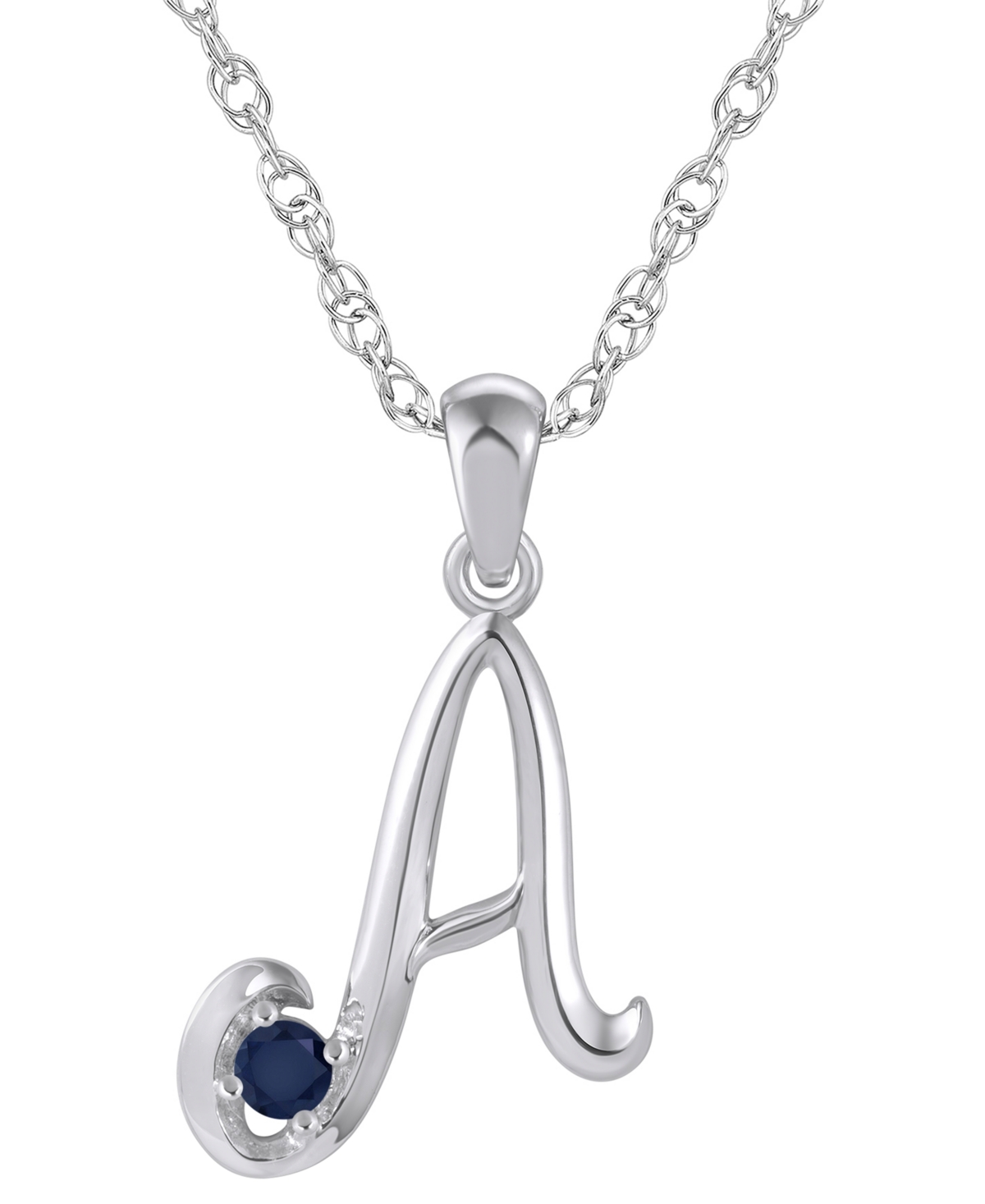 Click here for Macys Ruby (1/6 ct. t.w.) Initial Pendant Necklace... prices