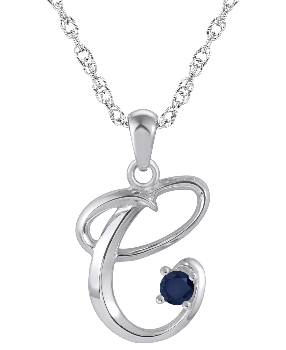 Click here for Macys Ruby (1/6 ct. t.w.) Initial Pendant Necklace... prices