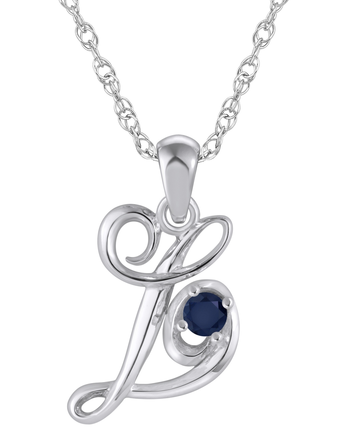 Click here for Macys Ruby (1/6 ct. t.w.) Initial Pendant Necklace... prices