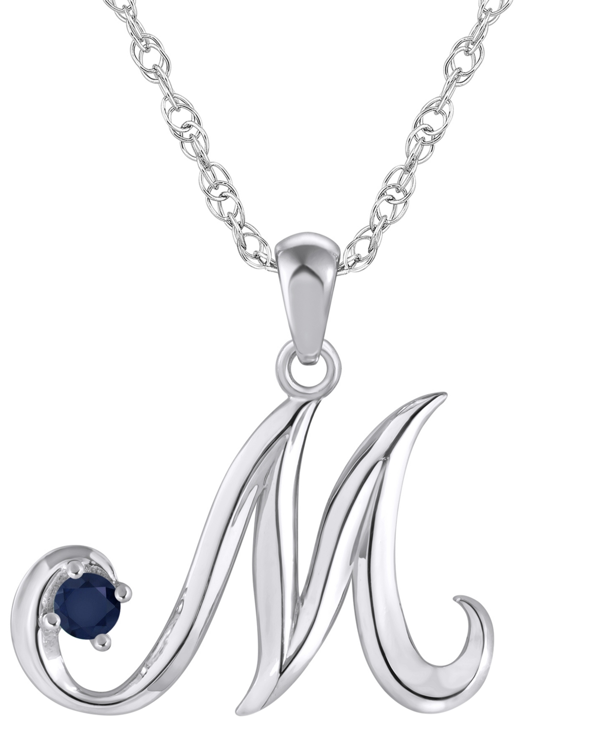 Click here for Macys Ruby (1/6 ct. t.w.) Initial Pendant Necklace... prices