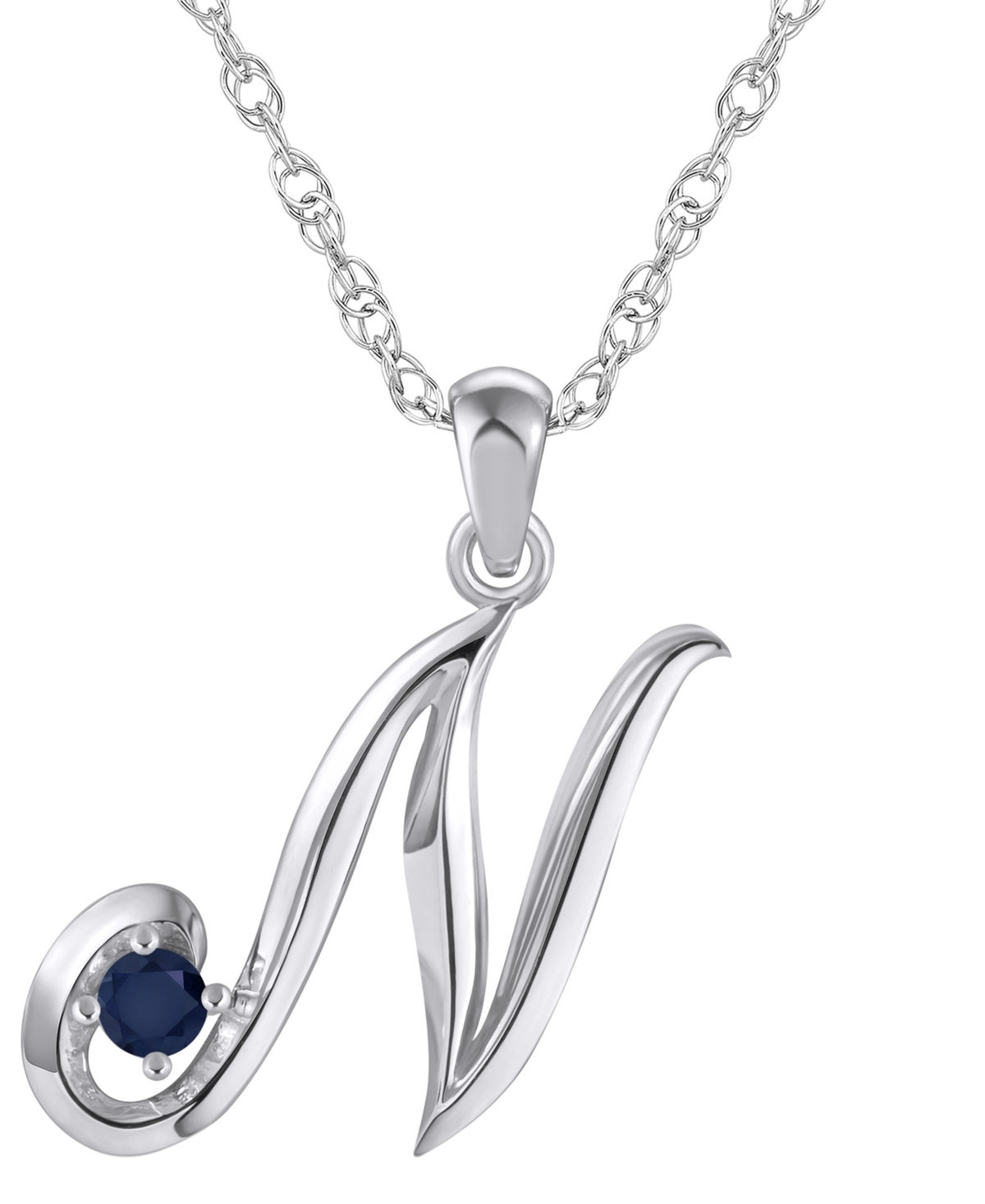 Click here for Macys Ruby (1/6 ct. t.w.) Initial Pendant Necklace... prices