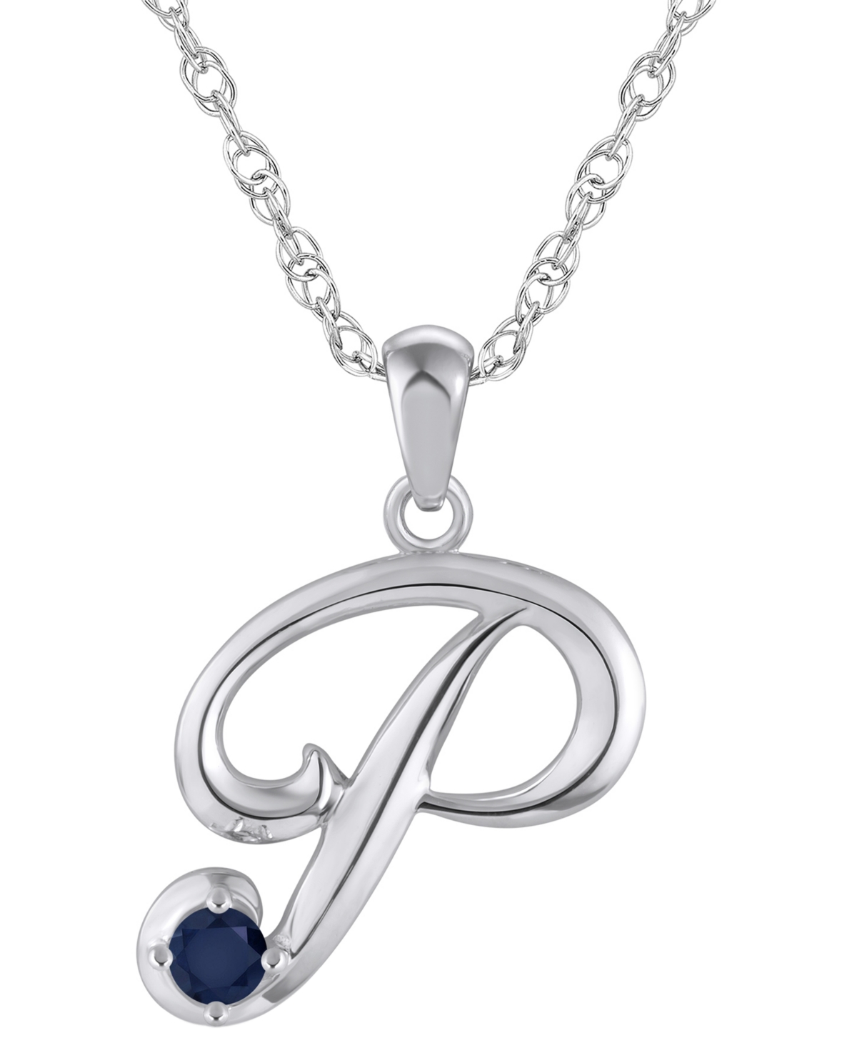Click here for Macys Ruby (1/6 ct. t.w.) Initial Pendant Necklace... prices