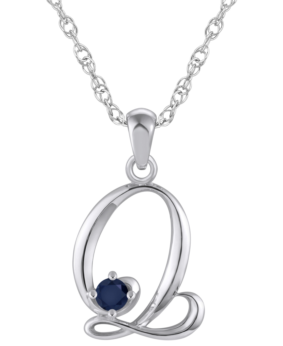 Click here for Macys Ruby (1/6 ct. t.w.) Initial Pendant Necklace... prices