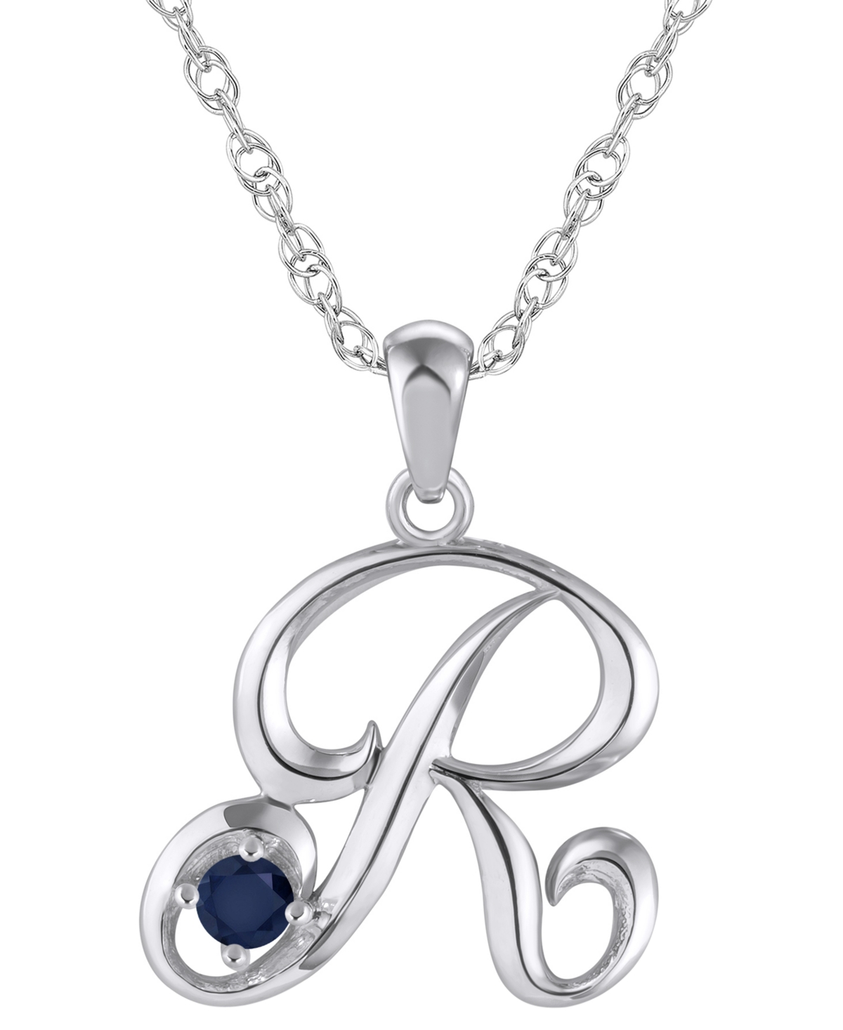 Click here for Macys Ruby (1/6 ct. t.w.) Initial Pendant Necklace... prices