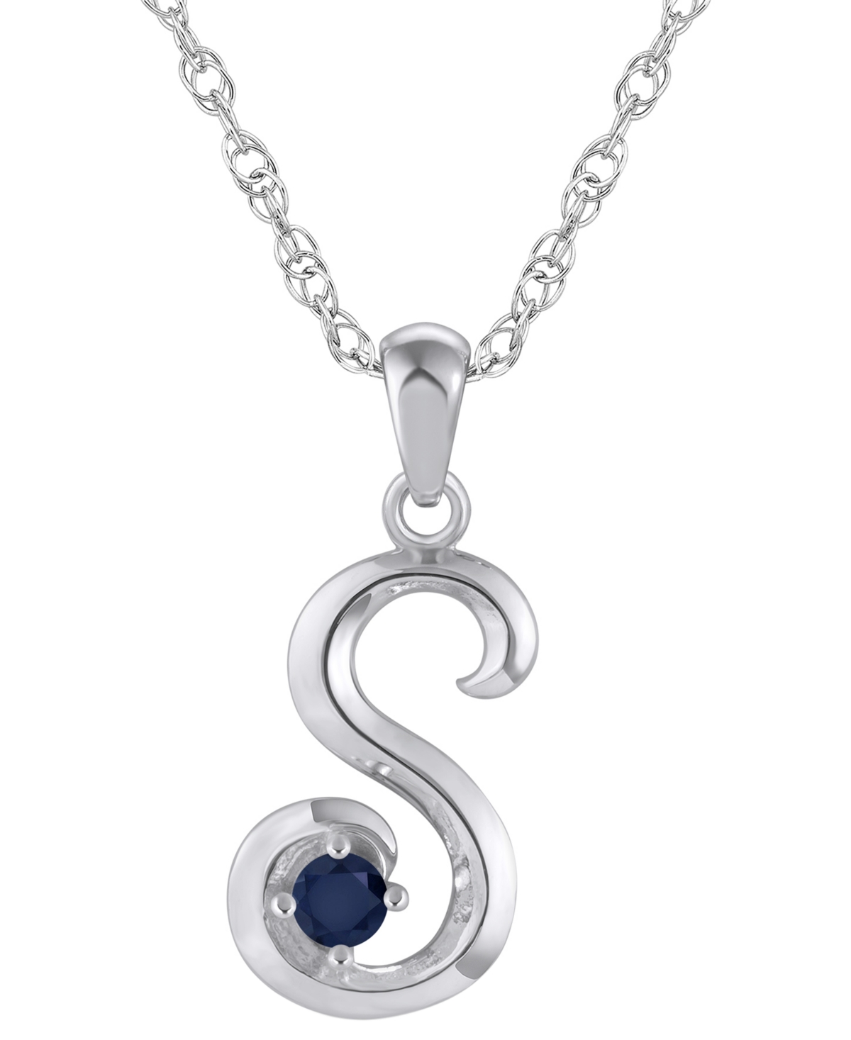 Click here for Macys Ruby (1/6 ct. t.w.) Initial Pendant Necklace... prices