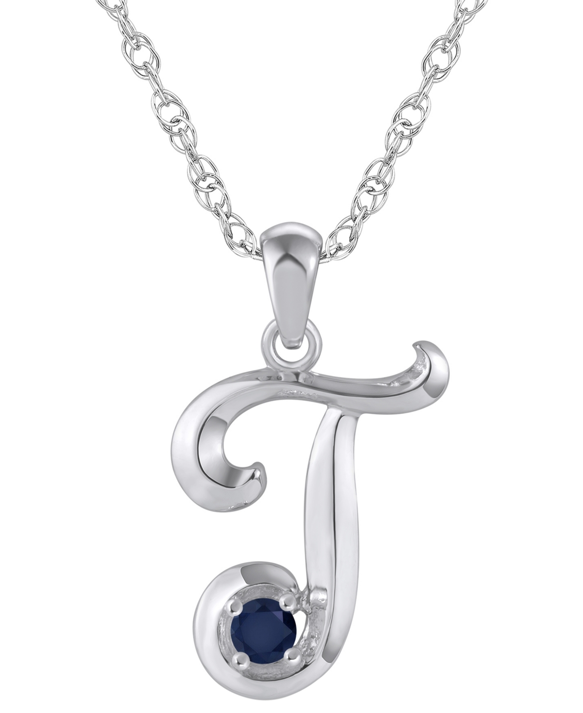 Click here for Macys Ruby (1/6 ct. t.w.) Initial Pendant Necklace... prices