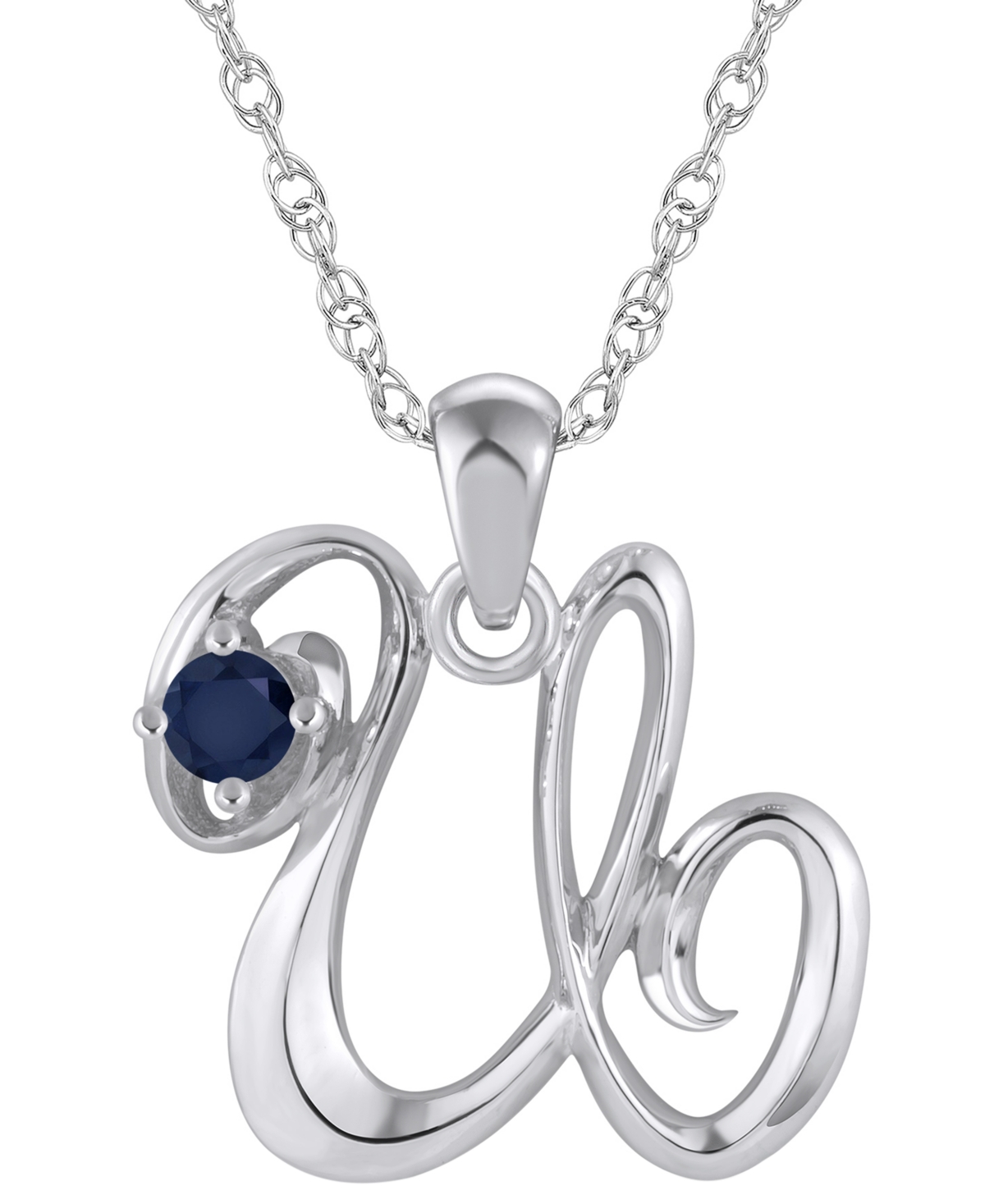 Click here for Macys Ruby (1/6 ct. t.w.) Initial Pendant Necklace... prices