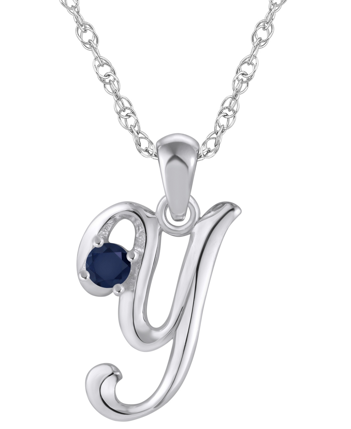 Click here for Macys Ruby (1/6 ct. t.w.) Initial Pendant Necklace... prices