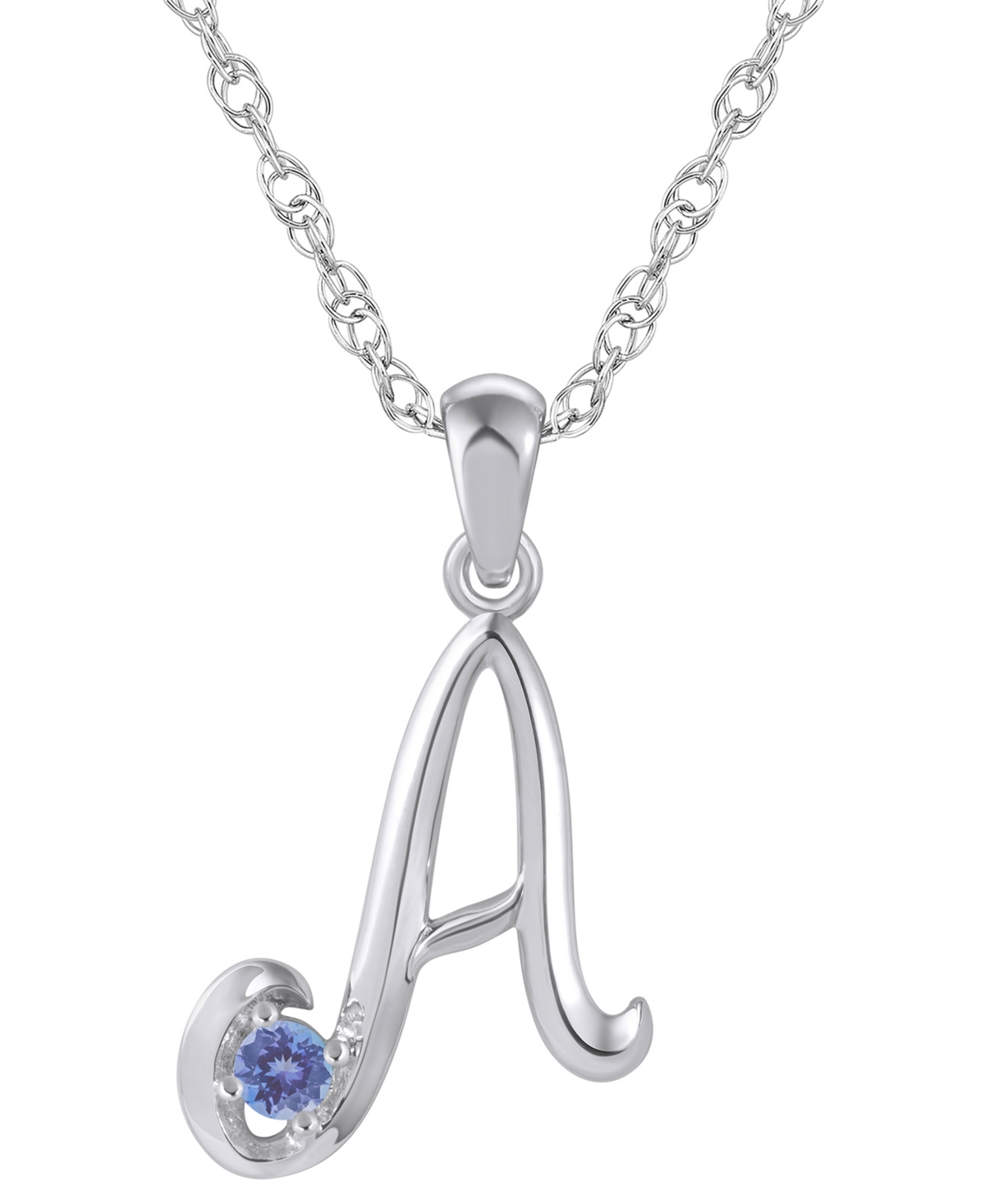 Click here for Macys Ruby (1/6 ct. t.w.) Initial Pendant Necklace... prices