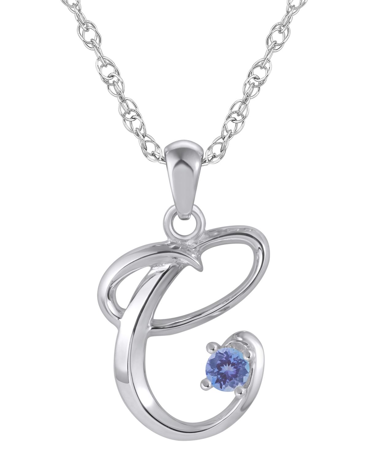 Click here for Macys Ruby (1/6 ct. t.w.) Initial Pendant Necklace... prices