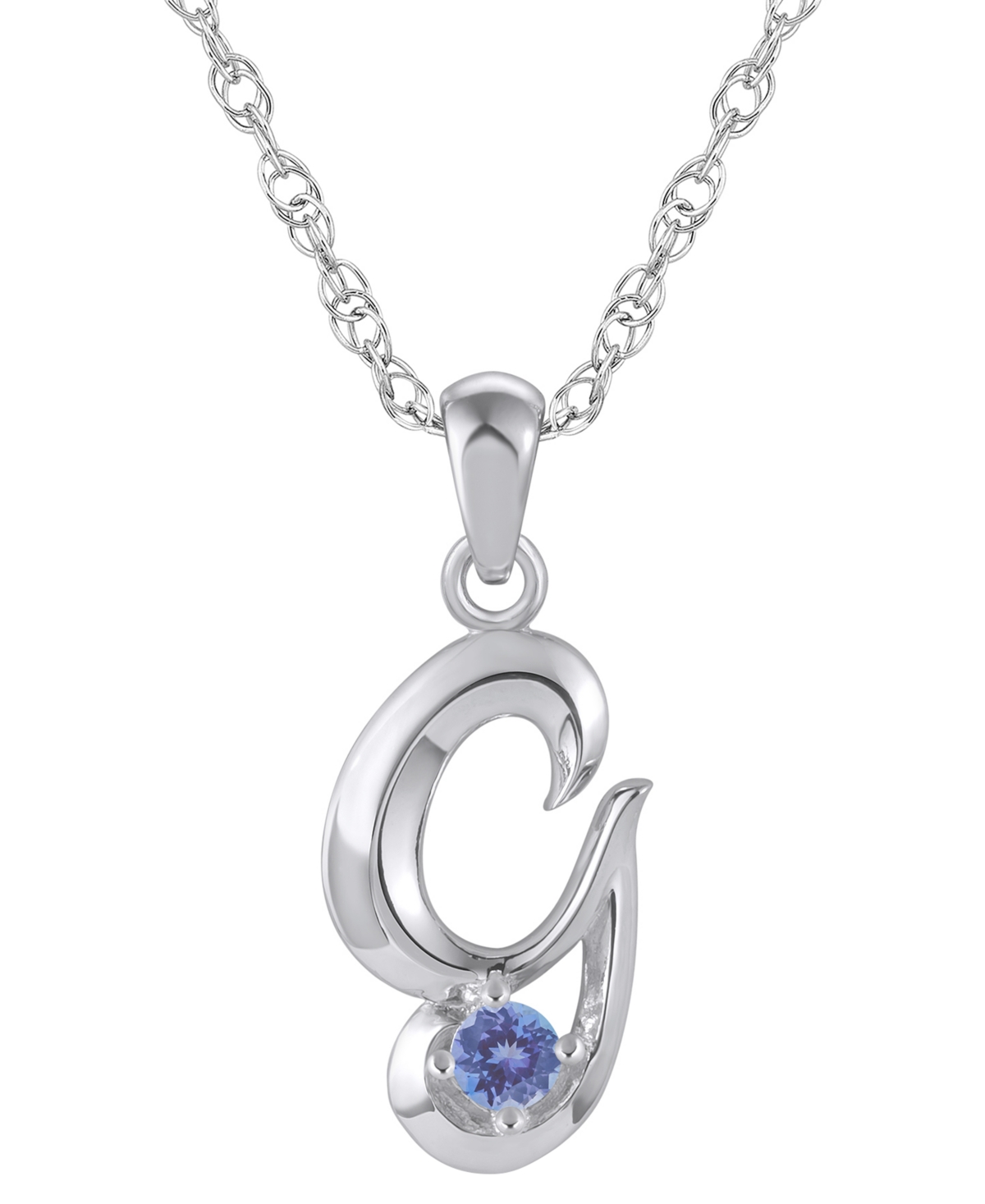 Click here for Macys Ruby (1/6 ct. t.w.) Initial Pendant Necklace... prices
